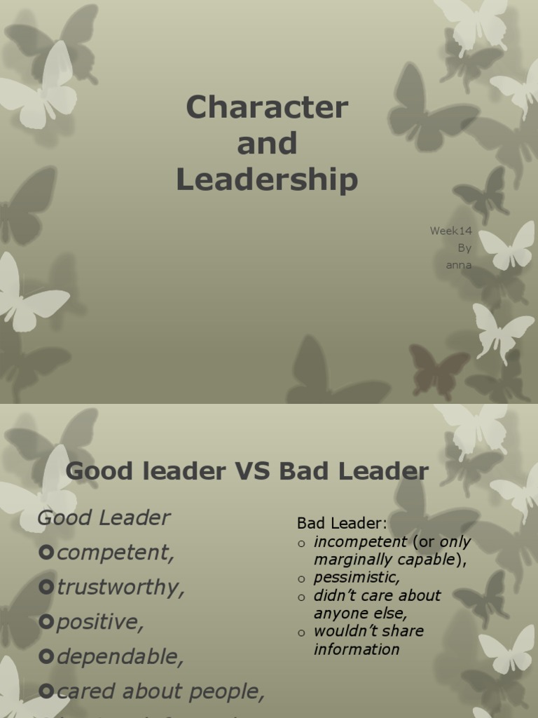 Good vs Bad Leadership Traits | PDF | Value (Ethics) | Leadership