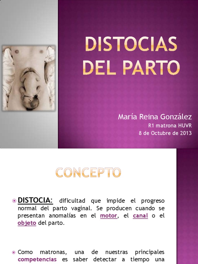 Manejo de distocias del parto y disdinamia | PDF | Parto | Rtt