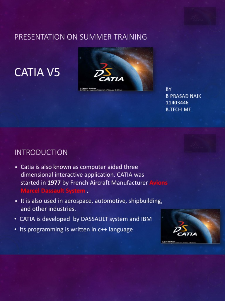 Catia V5 Training | PDF | Vehicles | Automotive Industry