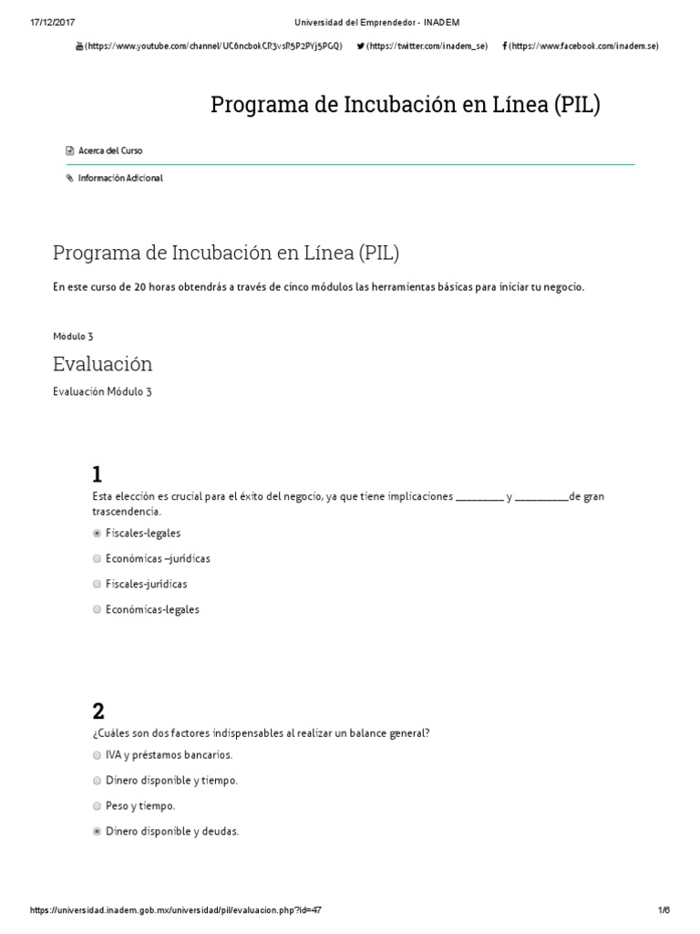 Universidad Del Emprendedor - INADEM | PDF | Iniciativa empresarial ...