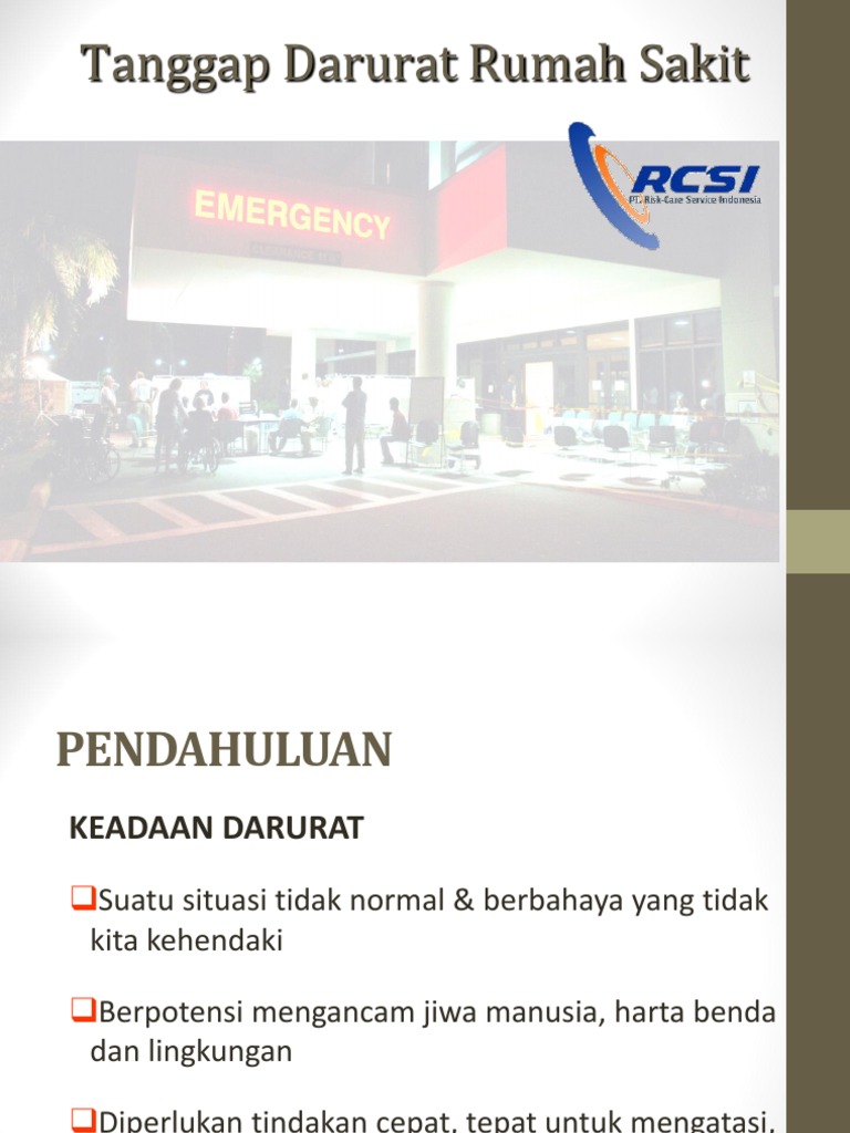 Program Tanggap Darurat | PDF