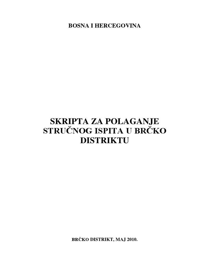 Strucni Ispit Brcko - 113 | PDF