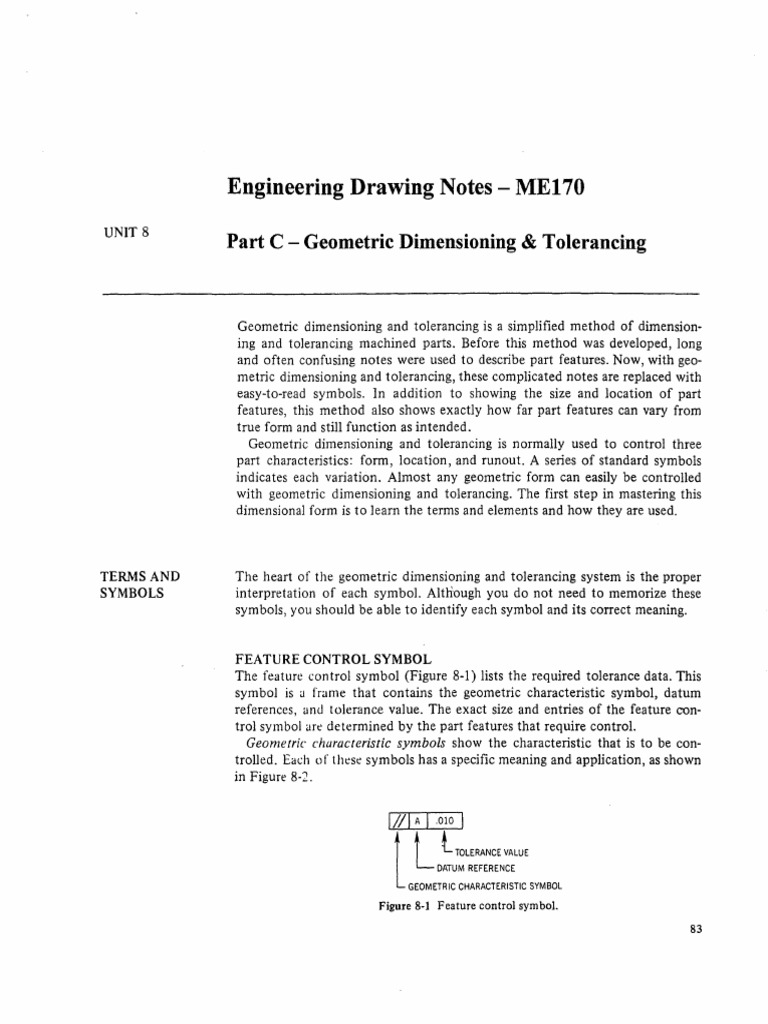 Engineering Drawing Notes - Geometric Dimensioning & Tolerancing.pdf ...