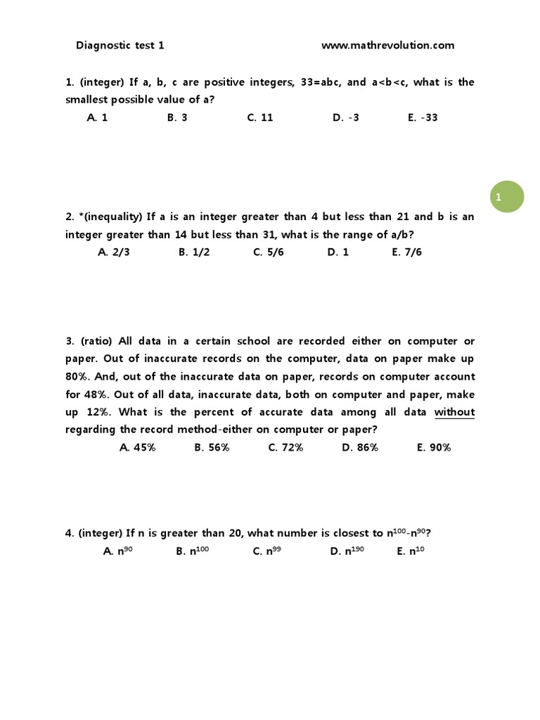 GRE Math Flash Cards - 500 Math | PDF | Arithmetic Mean | Mean