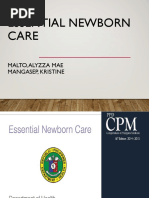 EINC (Essential Intrapartum and Newborn Care) | PDF | Nipple | Breastfeeding