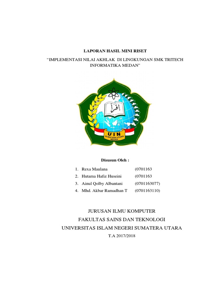 Laporan Hasil Mini Riset | PDF