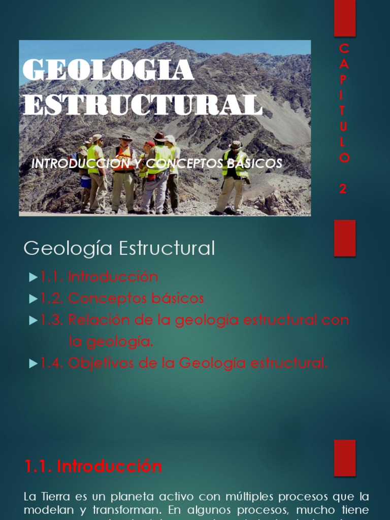 .CAPITULO 2. Introducción y Conceptos Básicos de Geología Estructural. | PDF | Geología | Roca ...