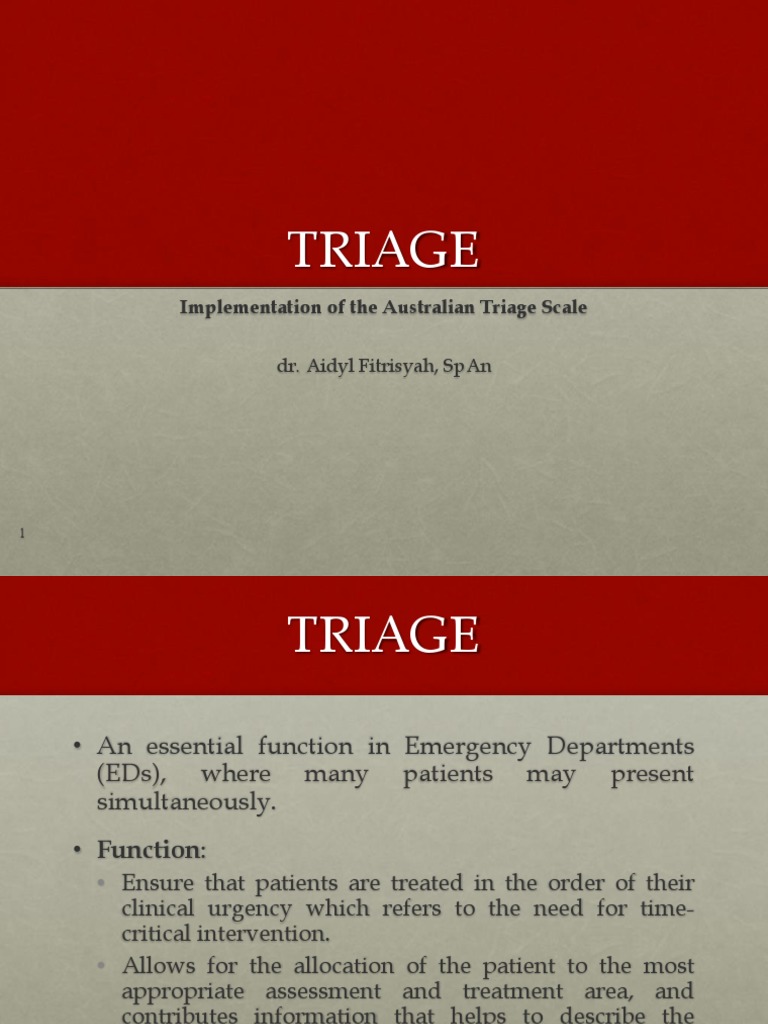 Triage | PDF | Emergency Department | Pain