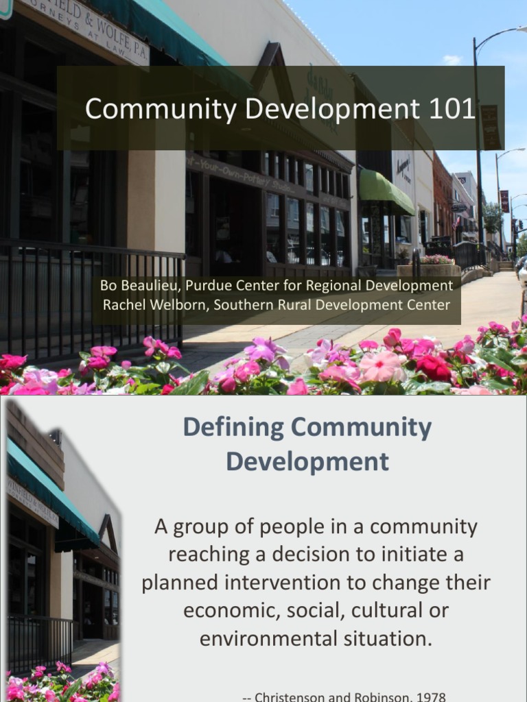 Community Development 101 | PDF | Community | Resource