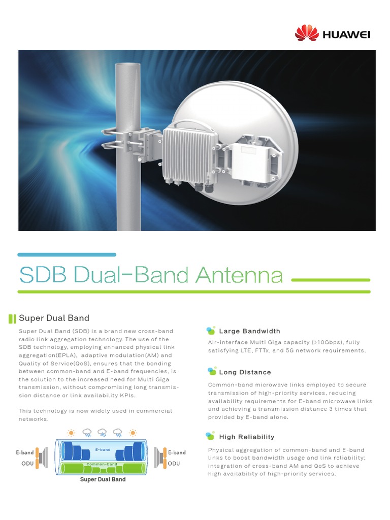 SDB Dual-Band Antenna | PDF | Antenna (Radio) | Microwave