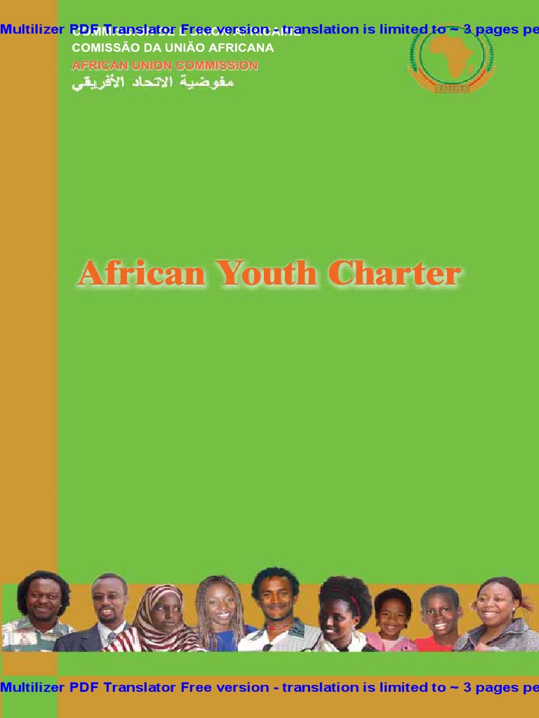 African Youth Charter 2006 | PDF | Millennium Development Goals | Human ...