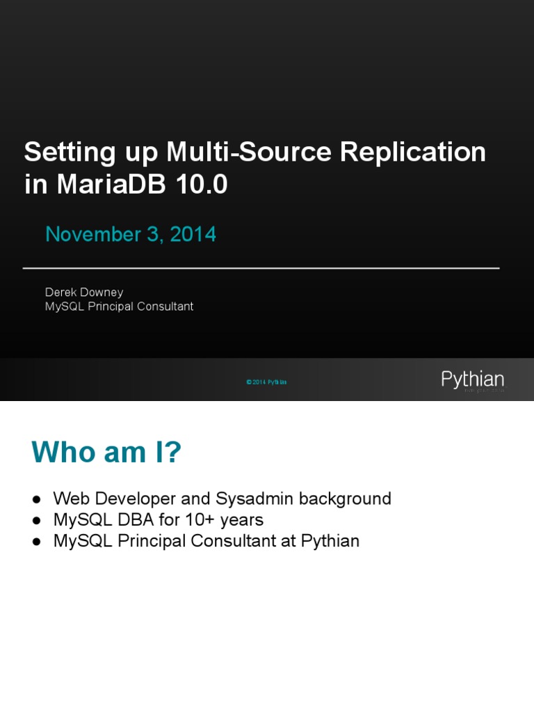 Setting Up Multi-Source Replication in MariaDB 10 | PDF | Replication ...