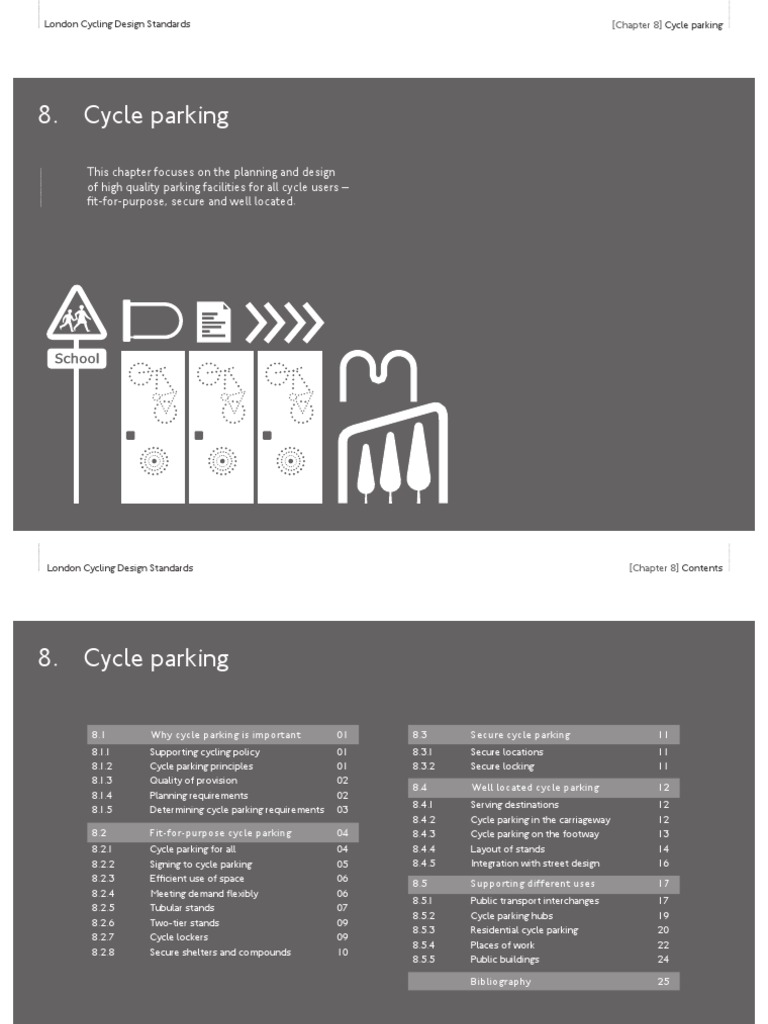 Cycle Parking | PDF | Accessibility | Parking Lot