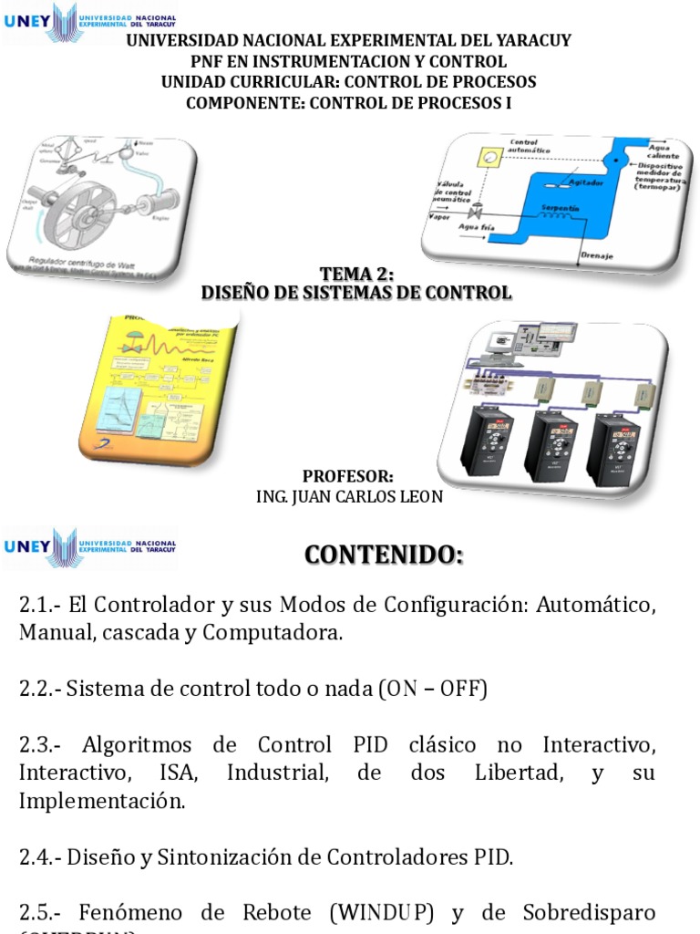 Tema2.1 - Introduccion Al Diseño de Sistemas de Control | PDF ...