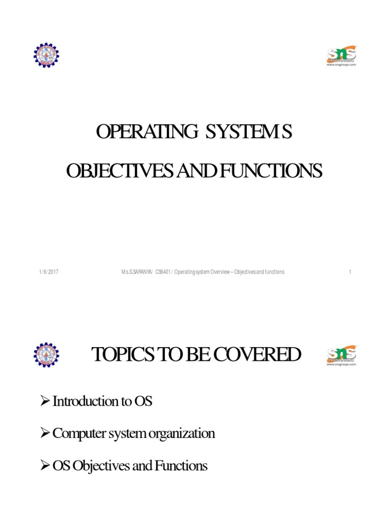 Operating System Objectives and Function | PDF | Operating System | Computer Program