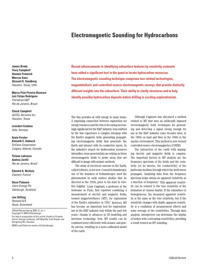 Electromagnetic Sounding PDF | PDF | Ionosphere | Magnetometer