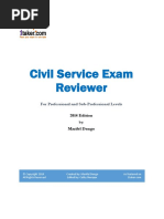 Civil Service Exam Reviewer: For Professional and Sub-Professional ...