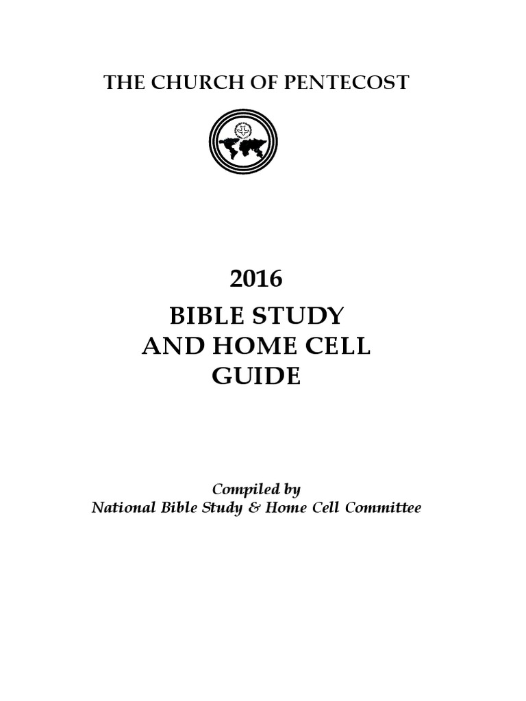 2016 Bible Study and Home Cell Guide | PDF | God In Christianity | Paul ...