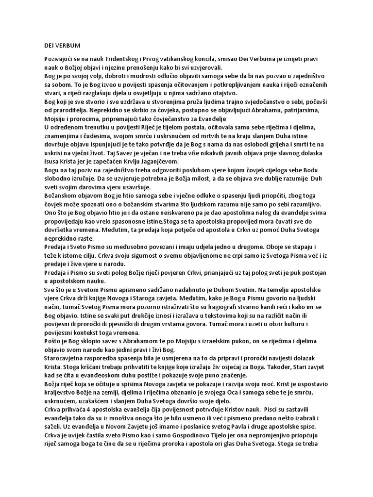 Dei Verbum | PDF