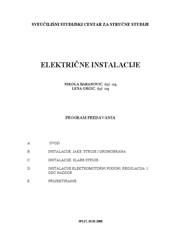 Download Elektricne Instalacije Knjiga Pdf - lasopainside