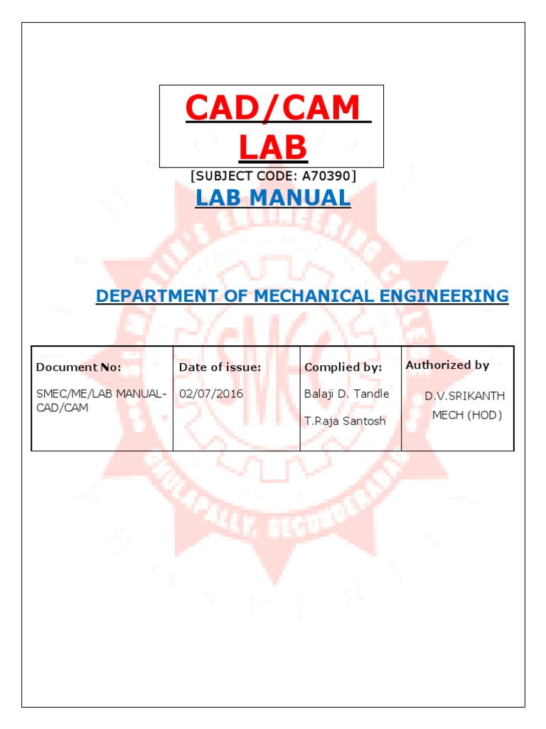 Cadcam Lab | PDF | Computer Aided Design | Bending