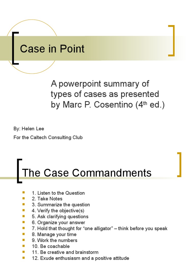 Case in Point | PDF | Mergers And Acquisitions | Pricing
