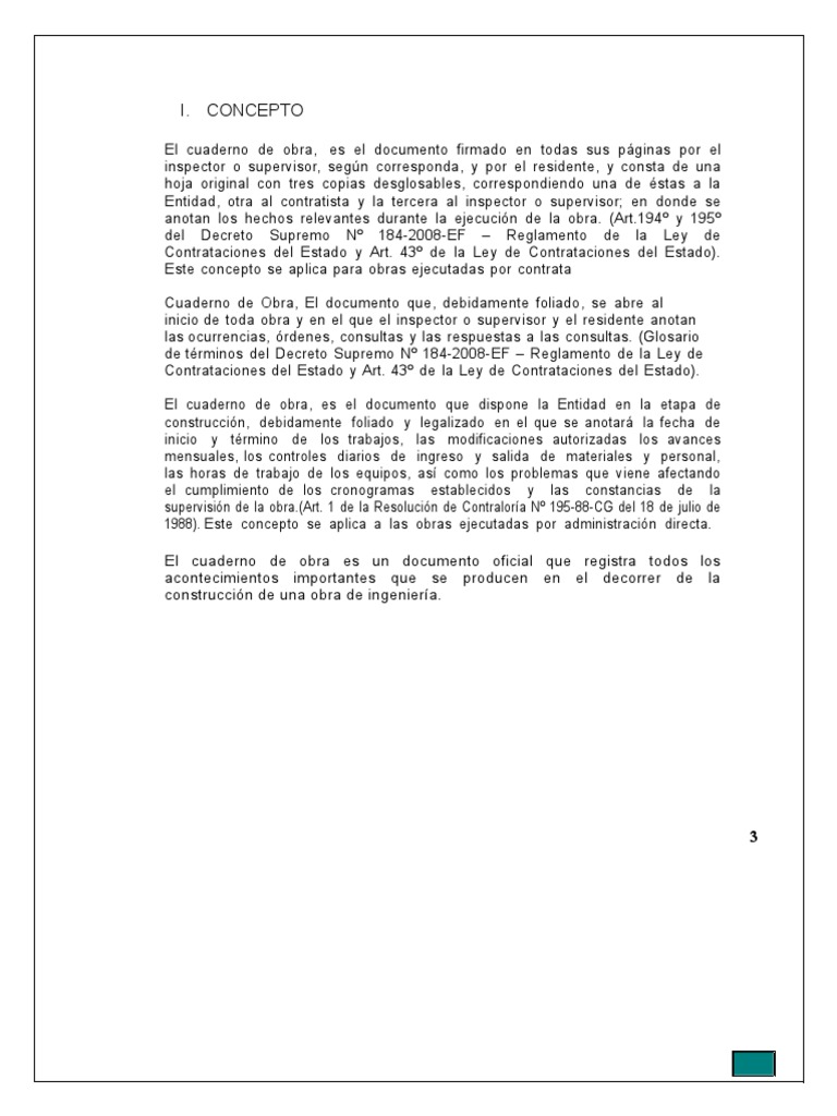 Obra | PDF | Servicio Civil | Regulación