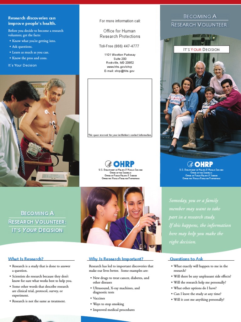 Becoming A Research Volunteer | PDF | Clinical Trial | Life Sciences