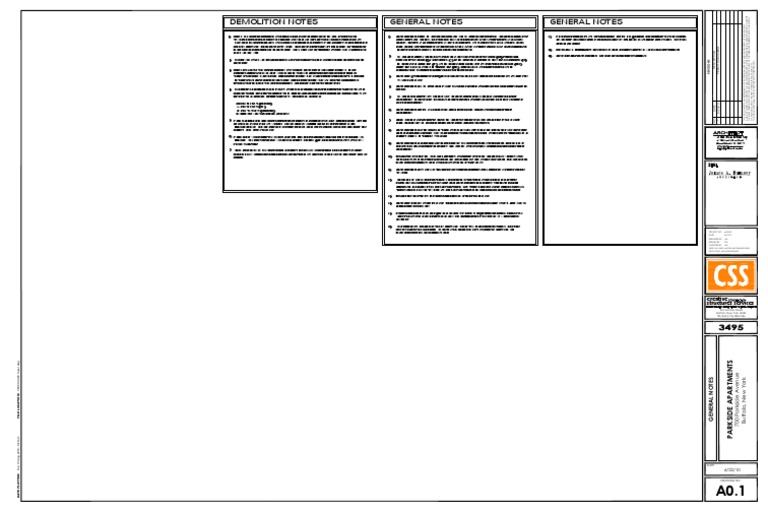 Demolition Notes General Notes General Notes: Creative Structures ...