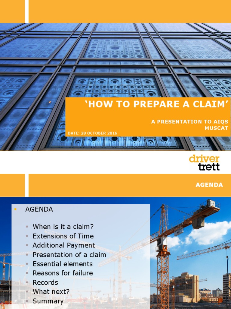 How To Prepare A Claim | PDF | Arbitration | General Contractor