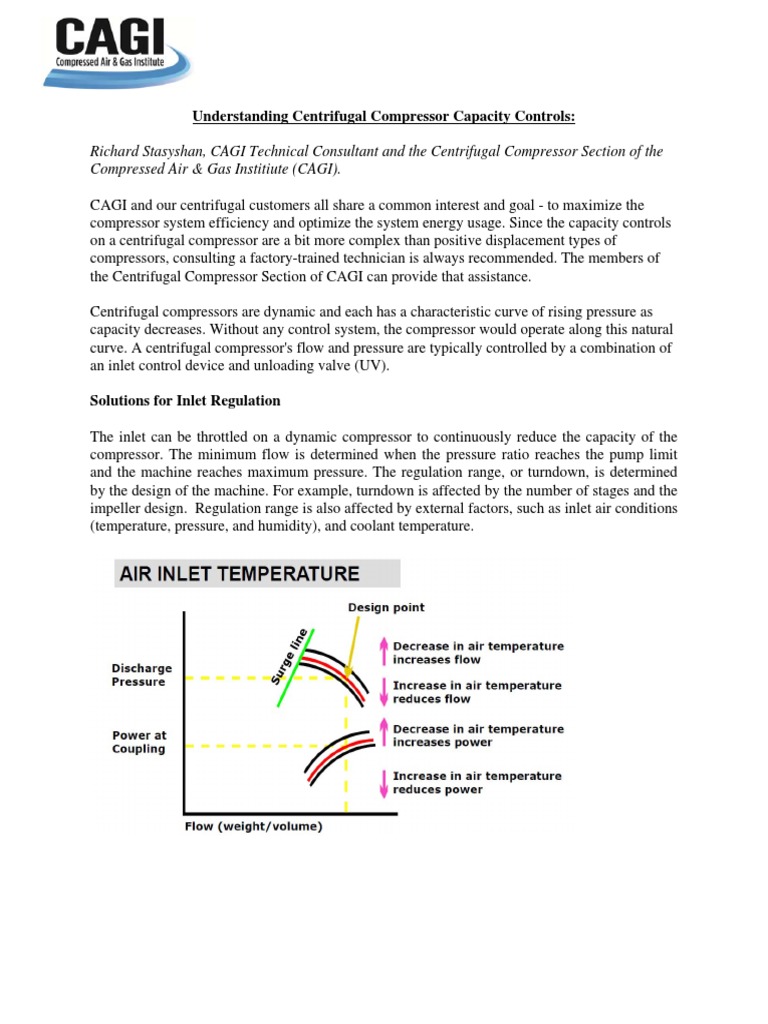 Understanding Centrifugal Compressor Capacity Controls PDF | PDF | Gas ...