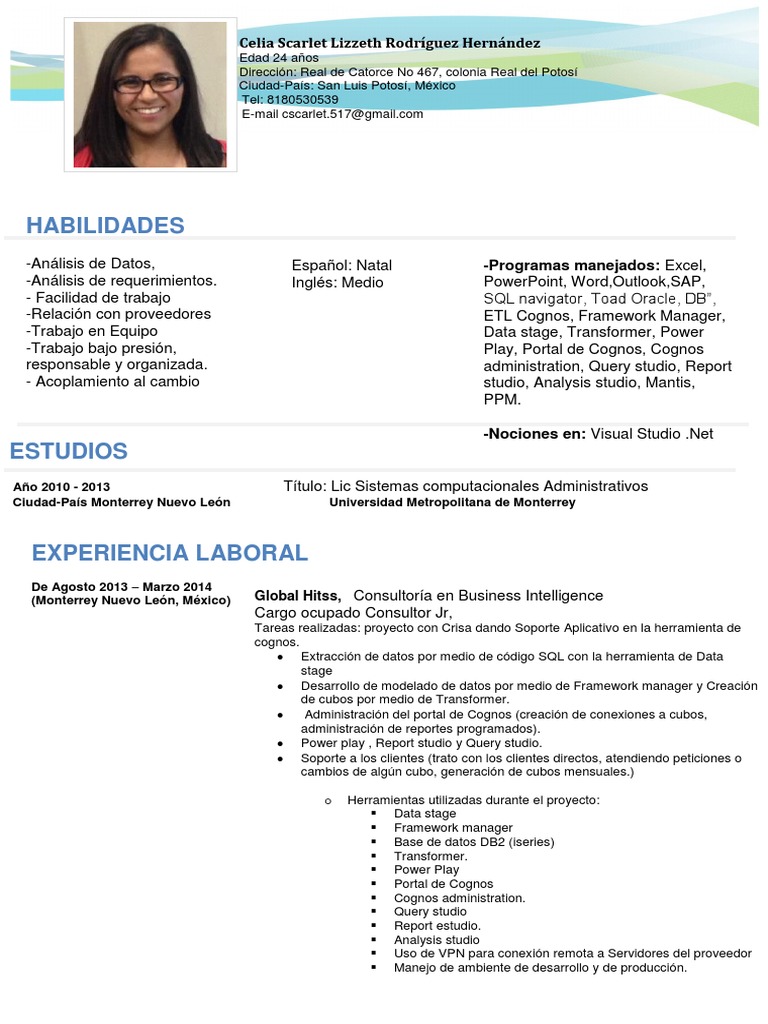 Curriculum Vitae | PDF | Sap Se | SQL