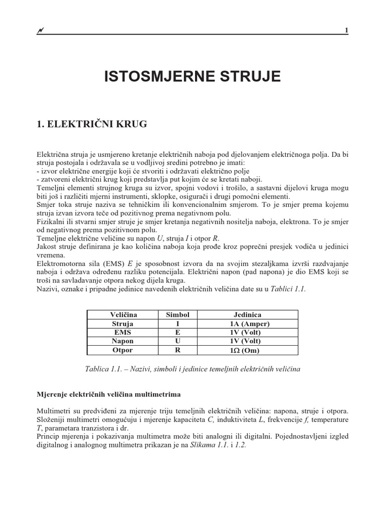 Istosmjerne Struje | PDF