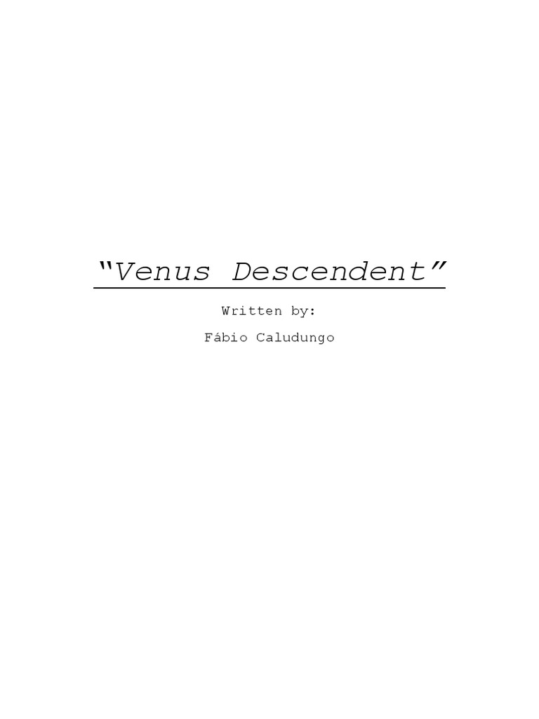 DESCENDENTES de VÉNUS (Versão Inglesa Final Draft I Suppose) | PDF ...