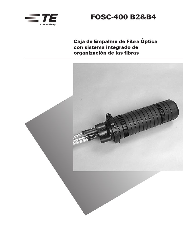 Instalación Caja Empalme FOSC-400 | PDF | Fibra óptica | Tubería (transporte de fluidos)