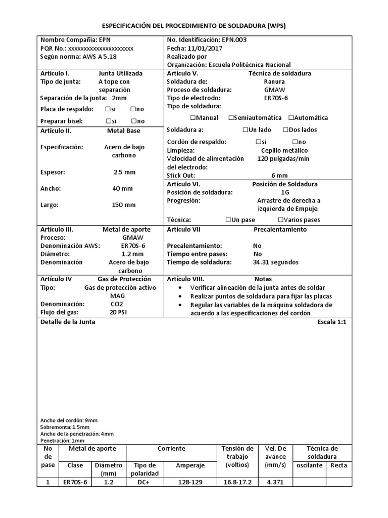 WPS Gmaw | PDF | Soldadura | Construcción