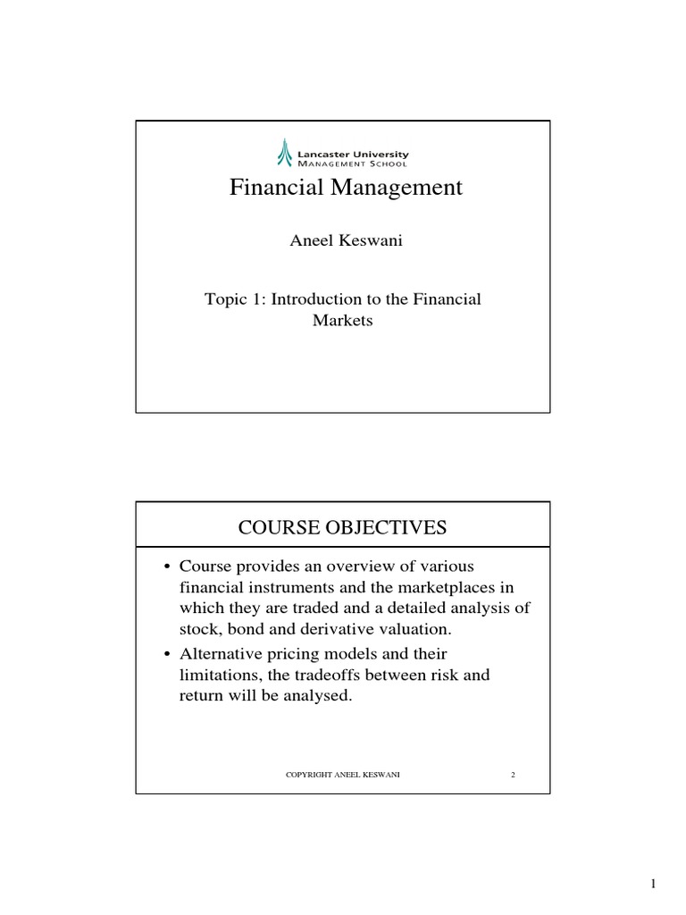 Financial Management Handouts | PDF | United States Treasury Security ...