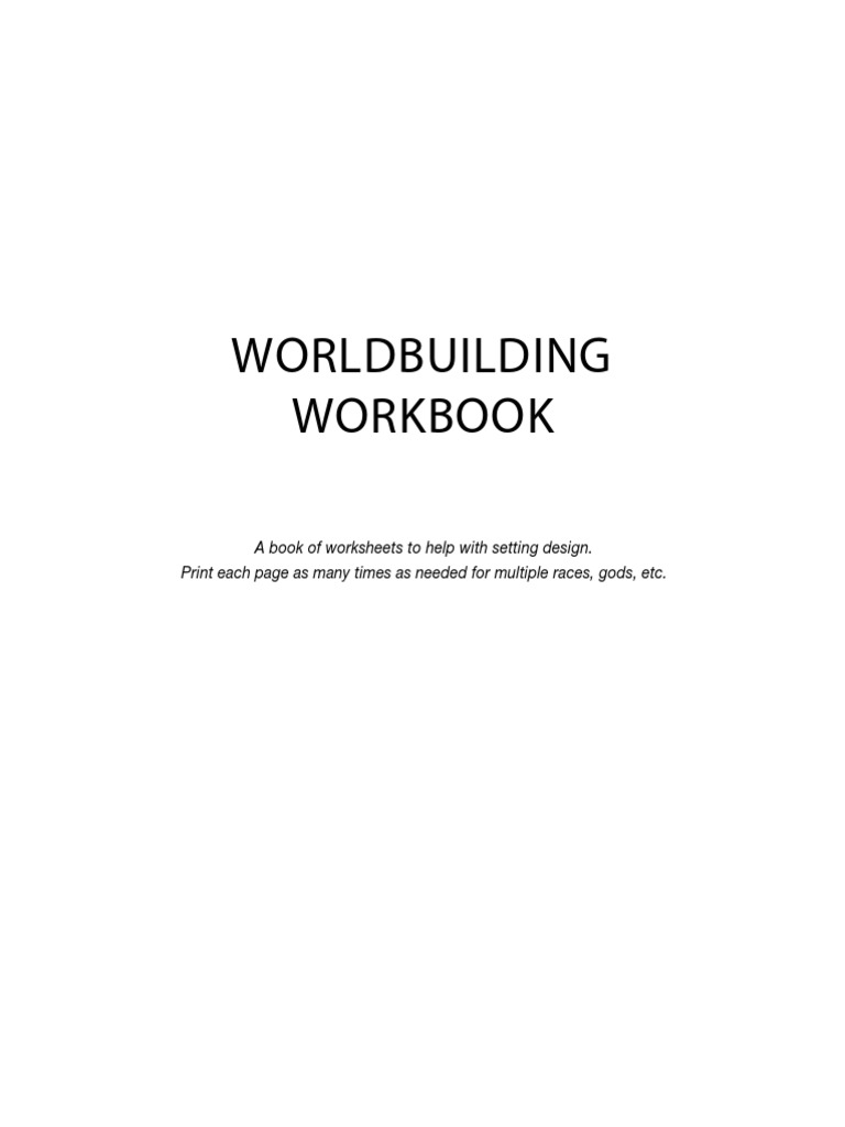 World Building Work Book | PDF | Religious Belief And Doctrine ...