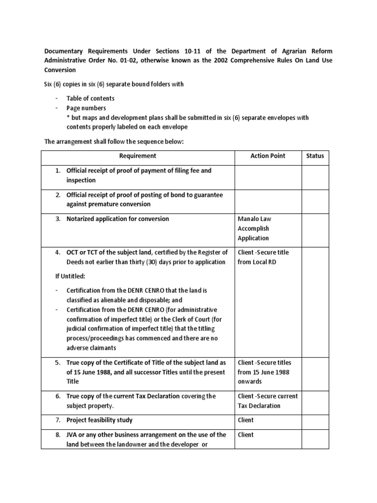Conversion Checklist | PDF | Notary Public | Glossary Of Patent Law Terms