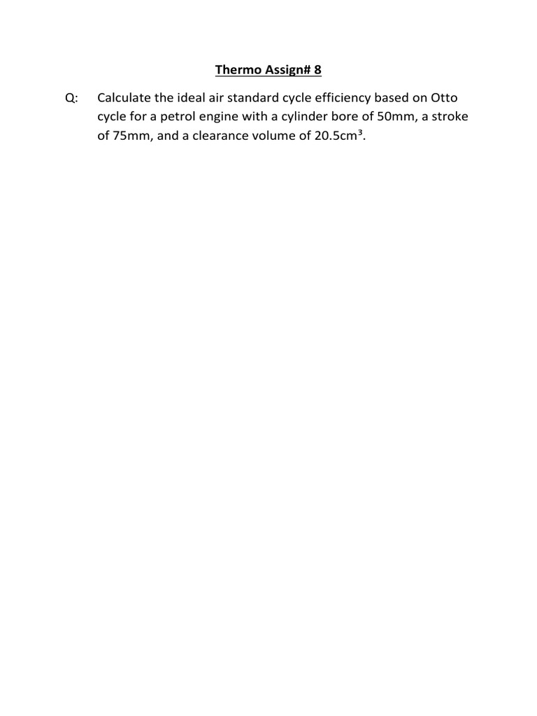 Thermo Assignment | PDF