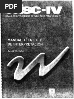 Manual de Aplicación Wisc IV Completo | PDF