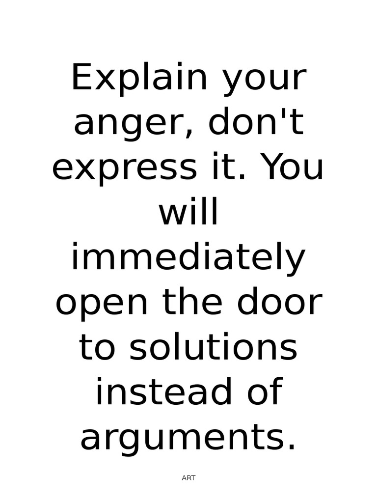 Explain Your Anger... | PDF