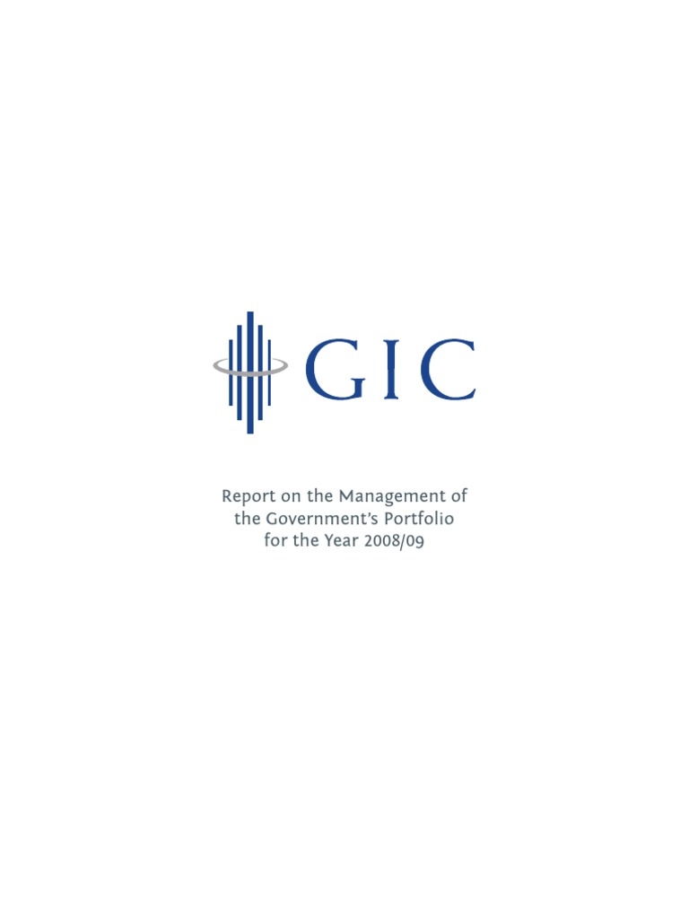 GIC Report 2009 | PDF | Asset Allocation | Investment Management