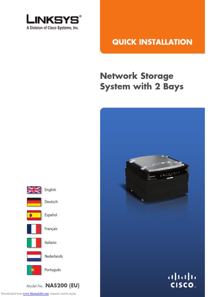 Network Storage System With 2 Bays: Quick Installation | PDF | Computer ...