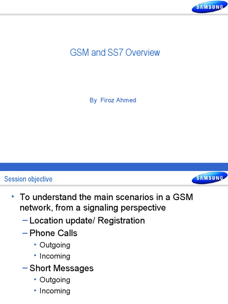 GSM Network and SS7 Signaling Explained | PDF | Computer Networking ...