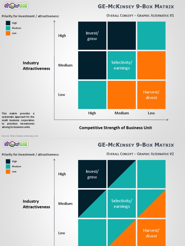 GE McKinsey Matrix PowerPoint | PDF | License | Business