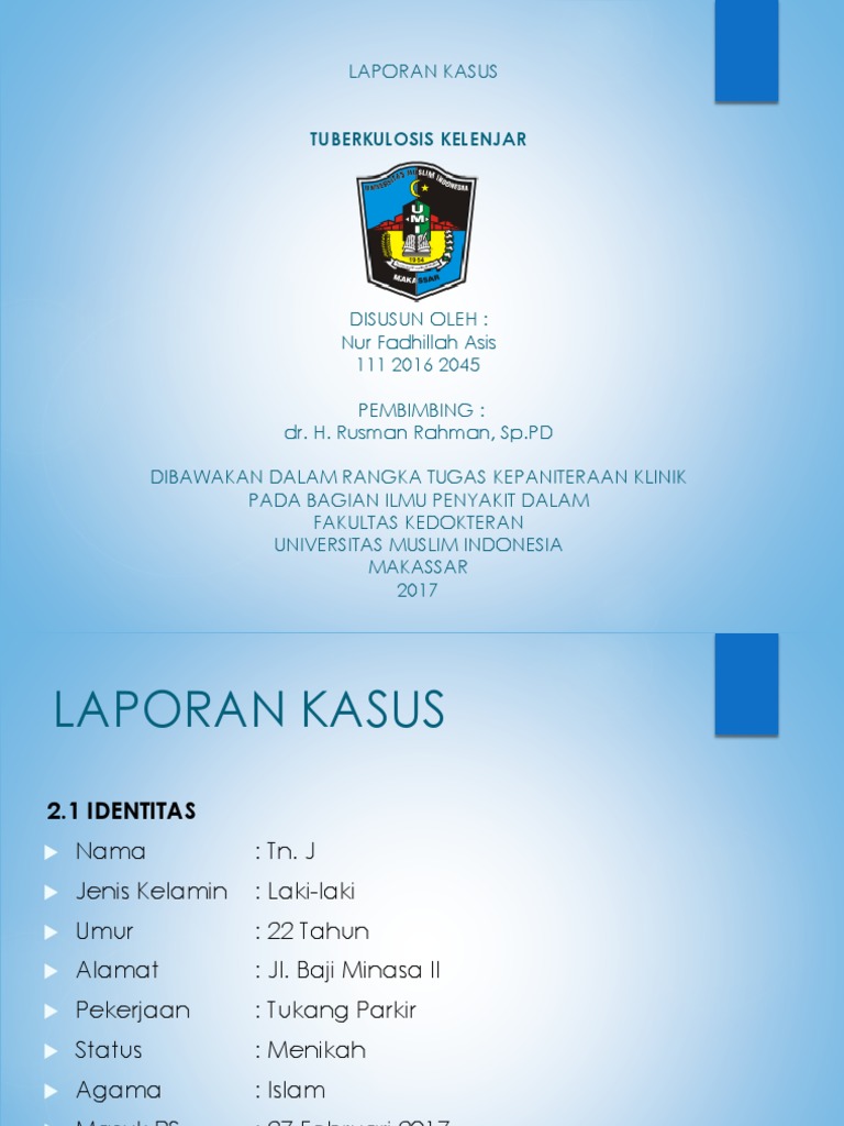 Lapsus Limfadenitis TB | PDF