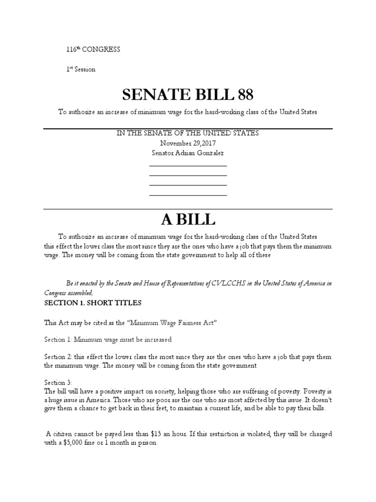 Senate Bill 88 | PDF