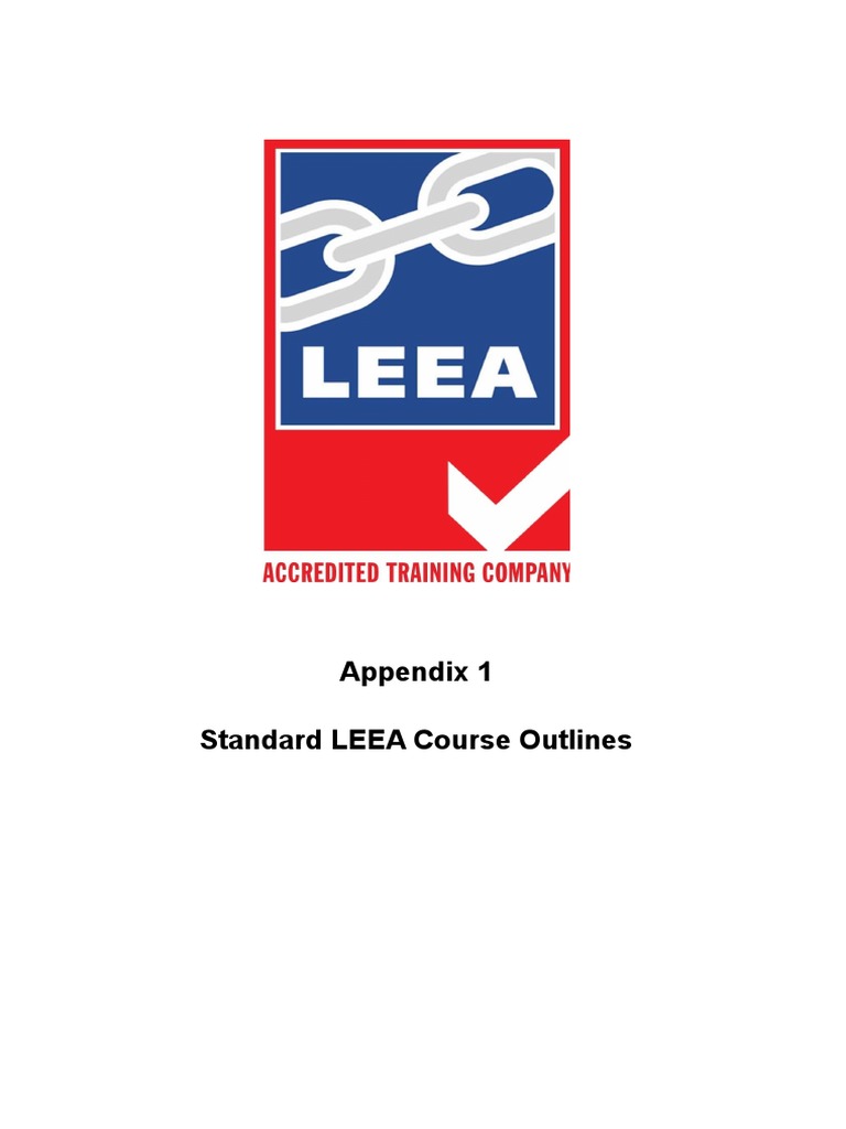 LEEA 039a Accreditation Scheme Appendix 1 | PDF | Test (Assessment ...