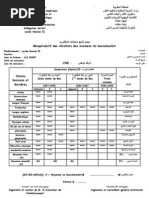 Relevé de Notes du Bac au Maroc | PDF